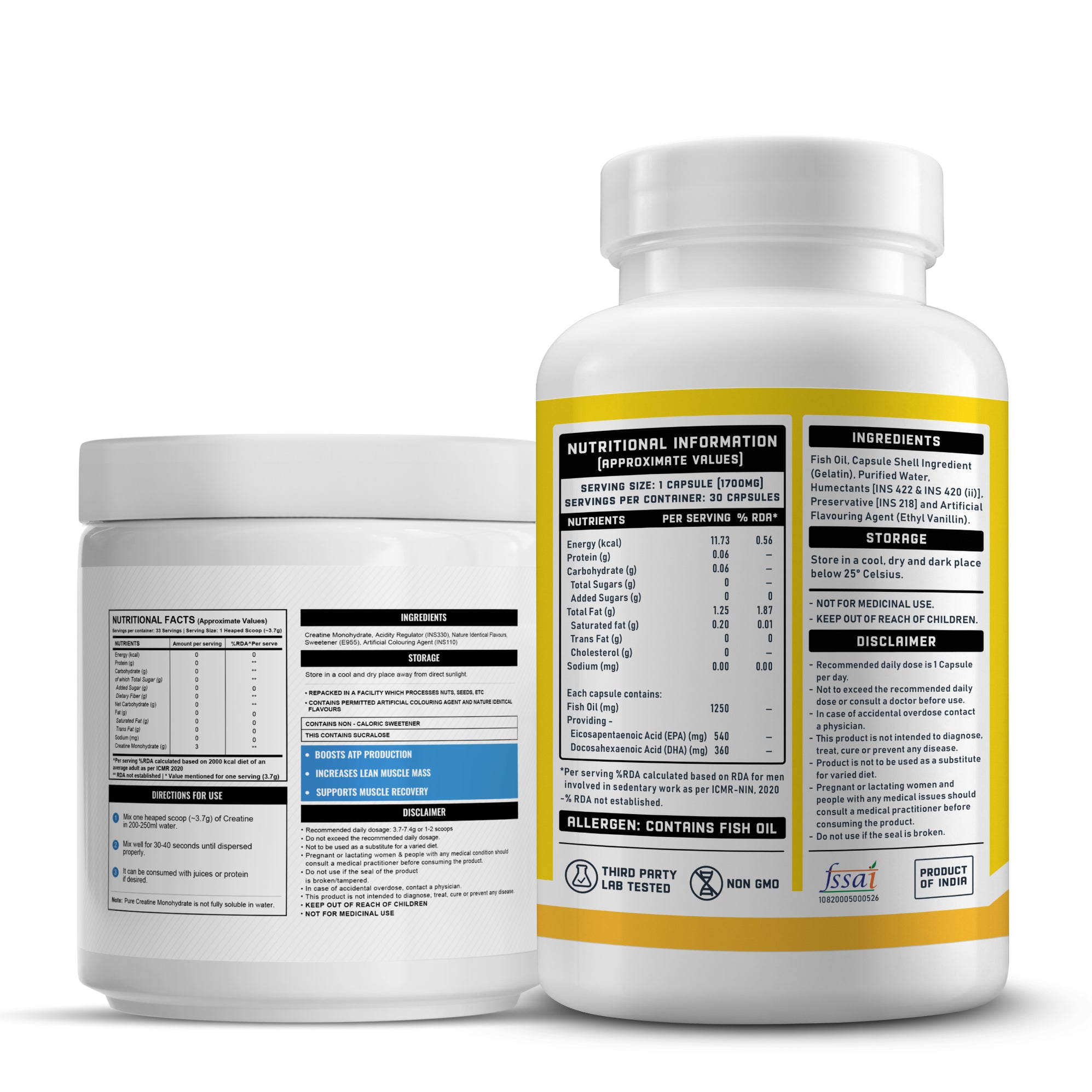 Wellcore Creatine Monohydrate (Tropical Tango, 33 Servings) + YouWeFit ...