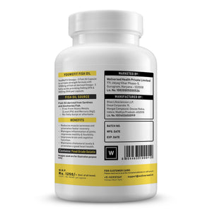 YouWeFit Omega-3 Fish Oil Capsules (60 Capsules), 1250mg — Wellversed