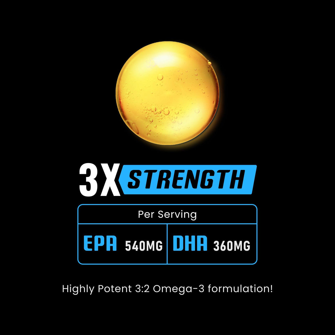 YouWeFit Omega-3 Fish Oil Capsules (60 Capsules), 1250mg — Wellversed