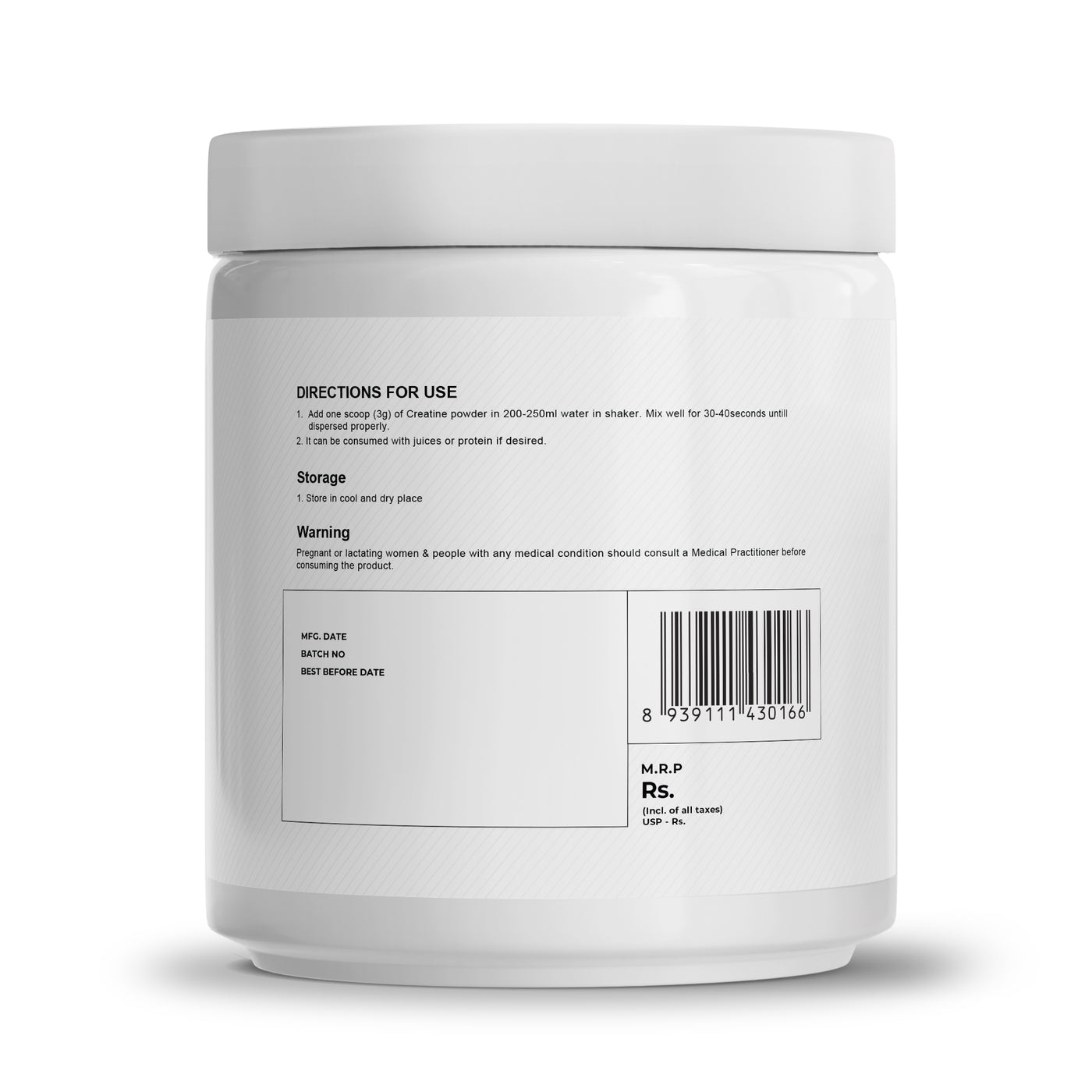 Wellcore - Micronised Creatine Monohydrate (250g, 83 Servings) | 100% ...