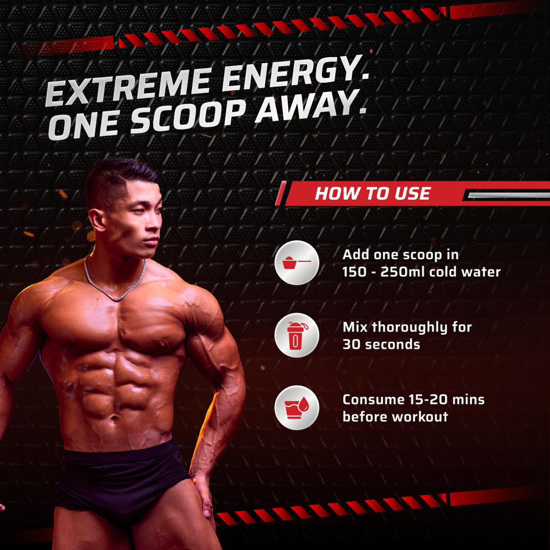 Dynamite Pre-Workout EXTREME (540g, 30 Servings) | Valencia Orange ...