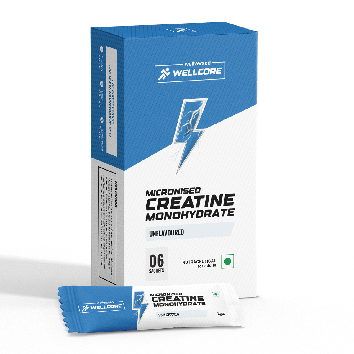 Wellcore - Pure Micronised Creatine Monohydrate | Unflavoured (6 Sache ...