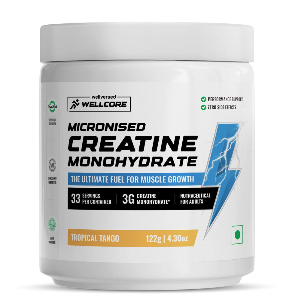 Wellcore - Pure Micronised Creatine Monohydrate (122g, 33 Servings) Tr ...