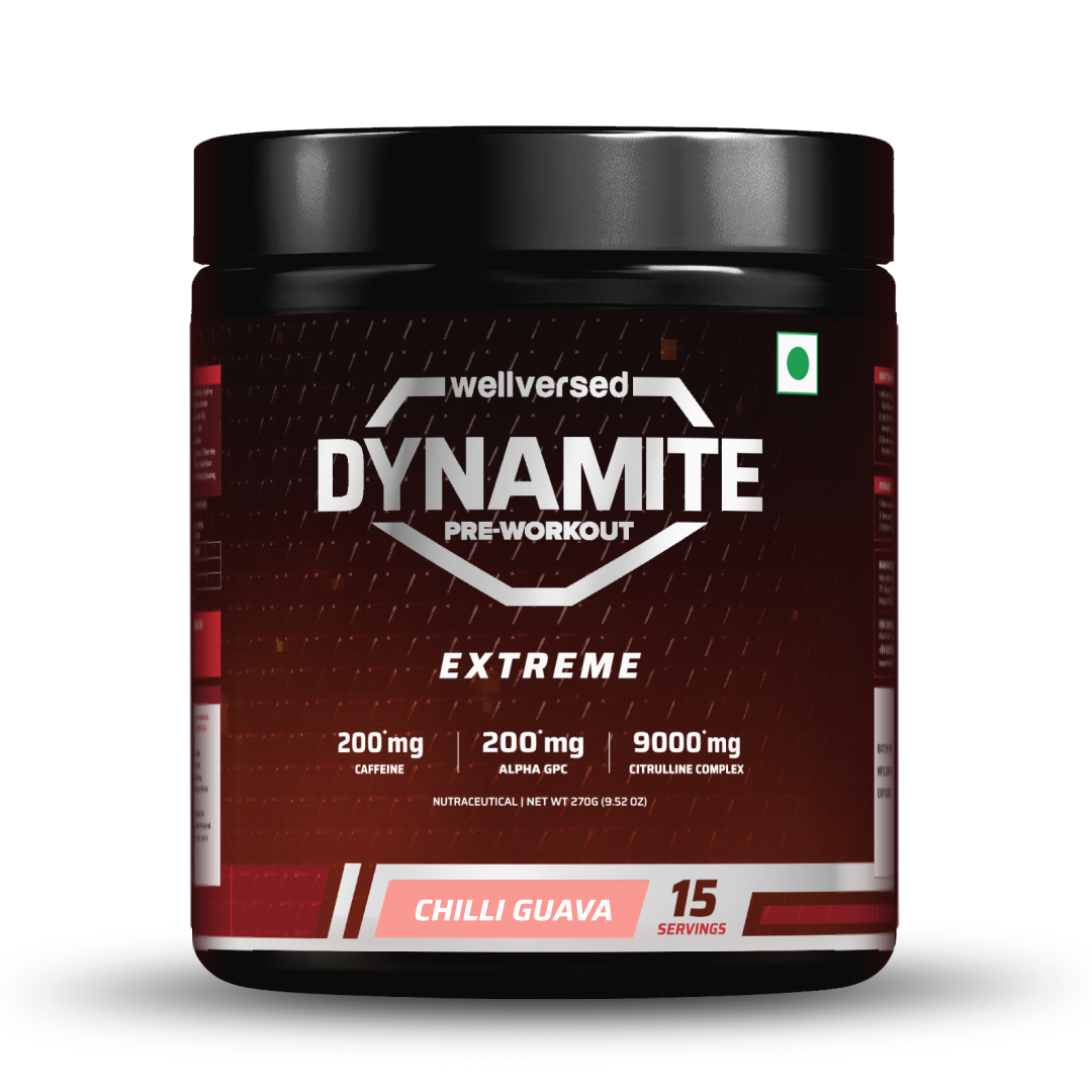 Dynamite Pre-Workout EXTREME (270g, 15 Servings) | Chilli Guava ...