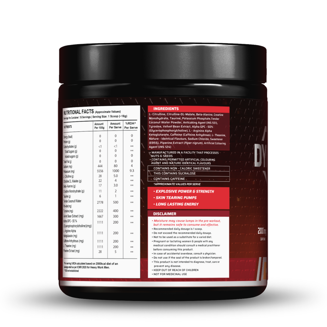 Dynamite Pre-Workout EXTREME (270g, 15 Servings) | Valencia Orange — Wellversed