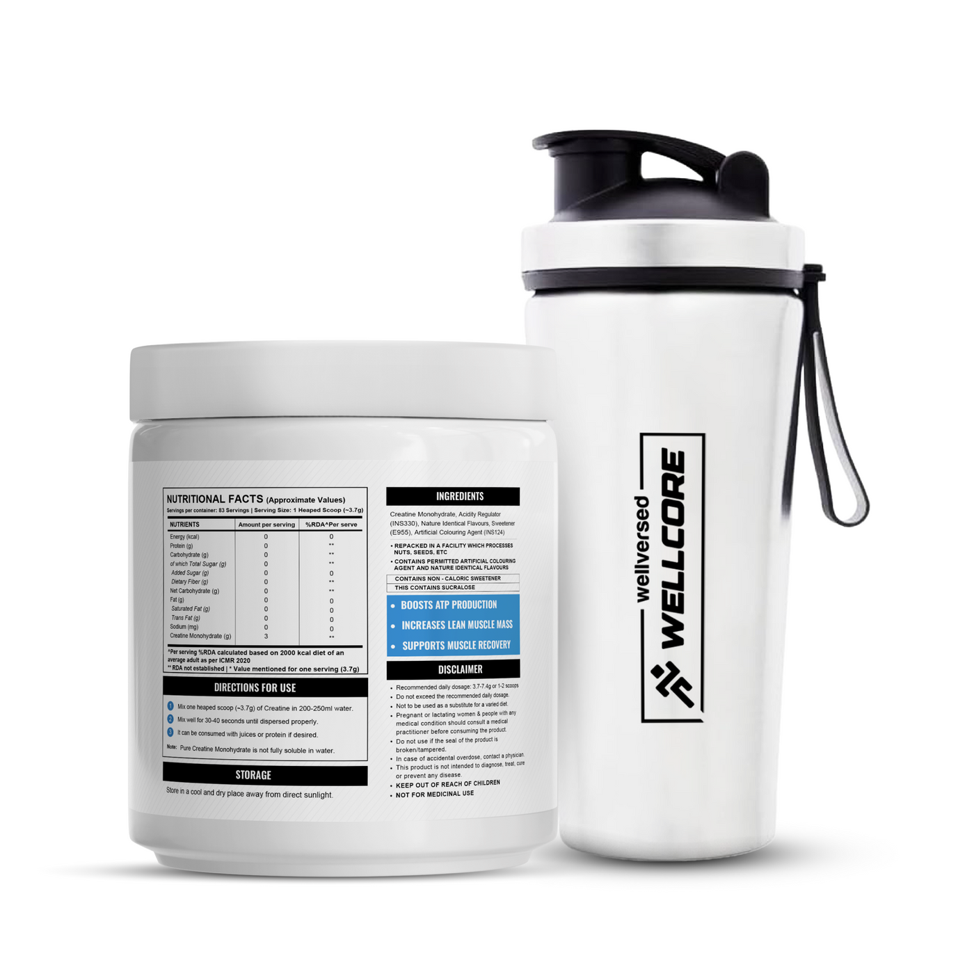 Wellcore - Micronised Creatine Monohydrate (83 Servings, Fruit Fusion ...