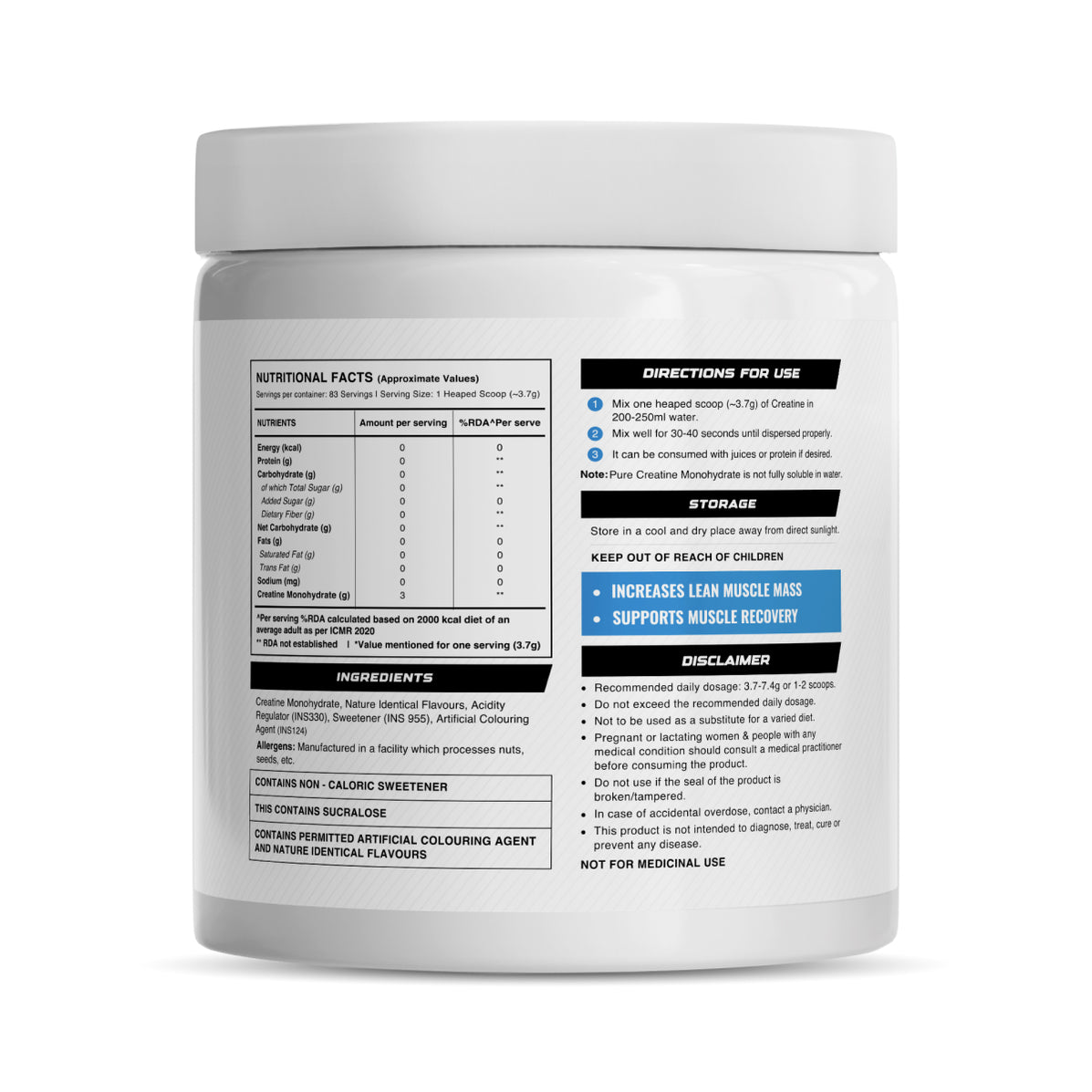 Wellcore - Pure Micronised Creatine Monohydrate | Watermelon Wave (307 ...