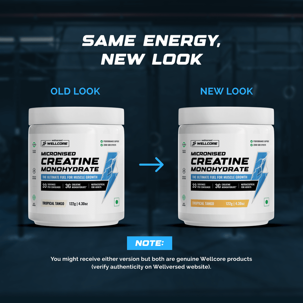 Wellcore - Pure Micronised Creatine Monohydrate (122g, 33 Servings) Tr ...