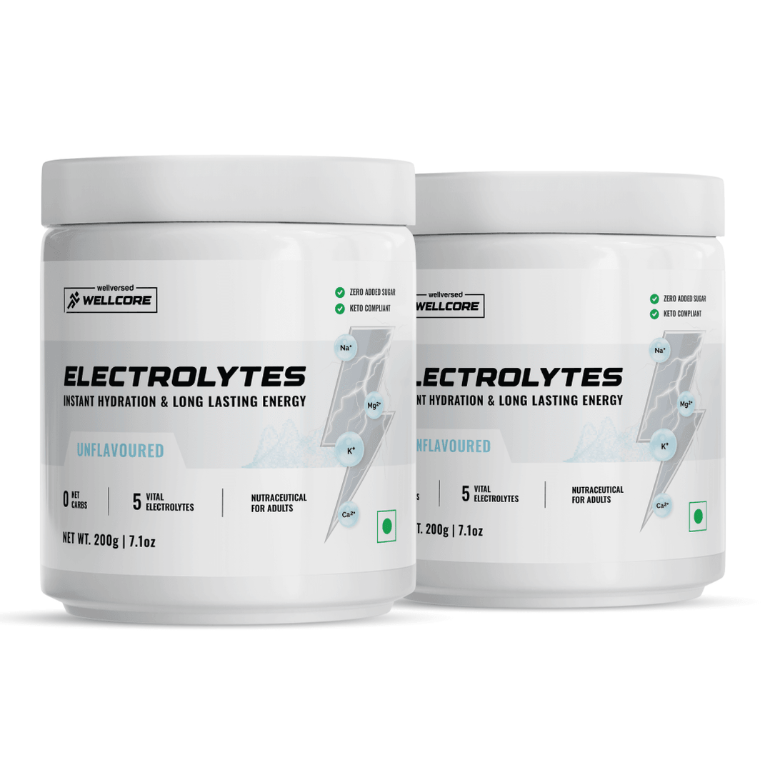 Wellcore Unflavoured Electrolytes 2x200g | 57 Servings — Wellversed