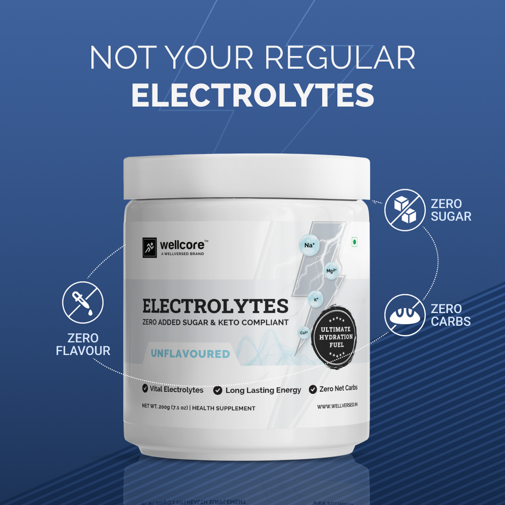 Wellcore - Electrolytes (200g, 57 servings) | Unflavoured | Electrolyt ...