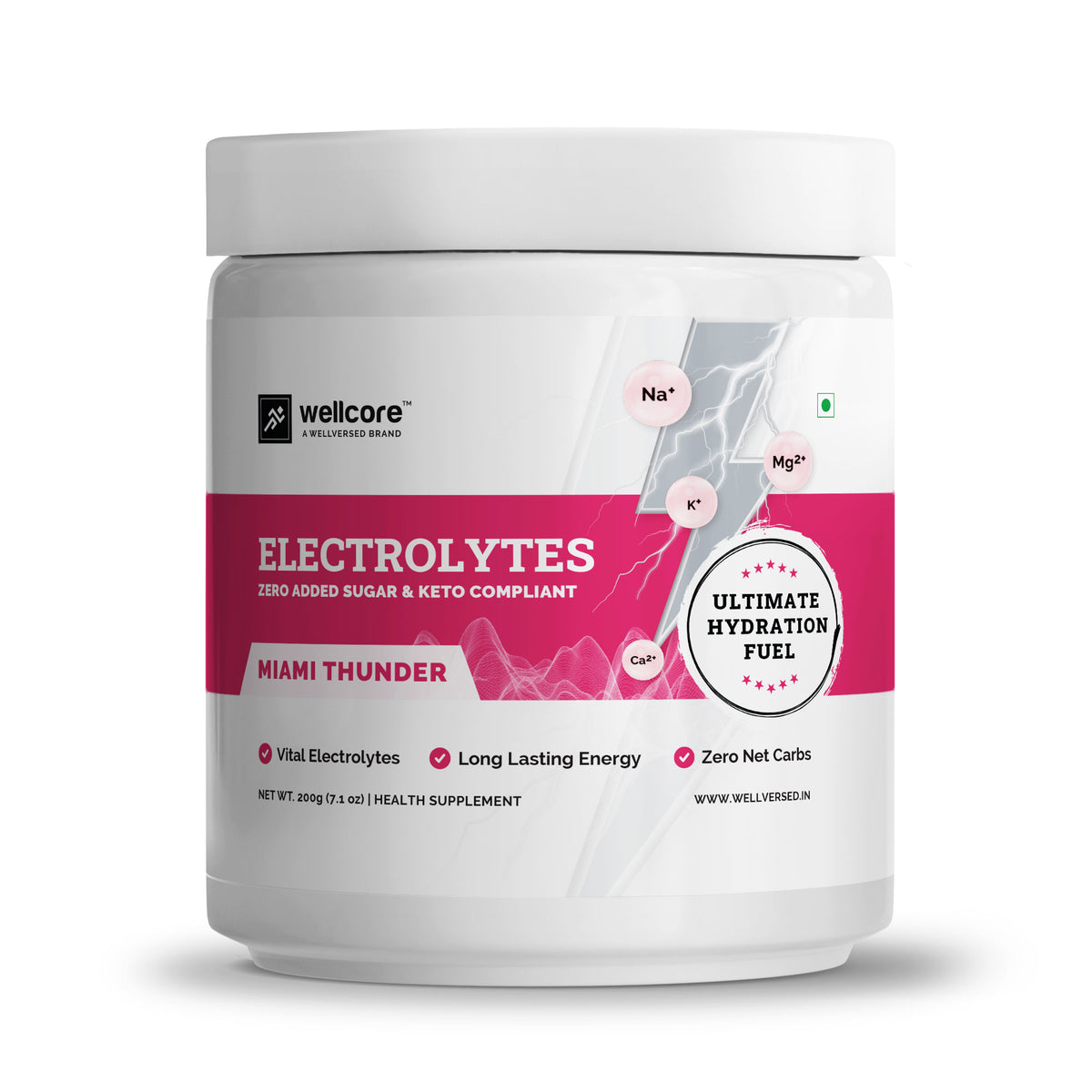Wellcore - Electrolytes | Miami Thunder | 5 Vital Electrolytes | Zero ...