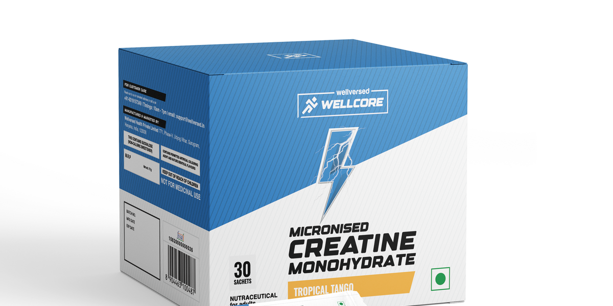 Wellcore - Pure Micronised Creatine Monohydrate | Tropical Tango (30 S ...